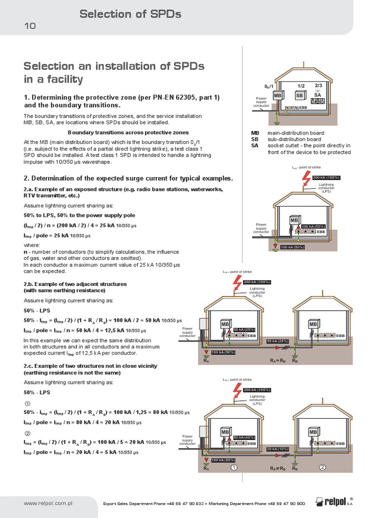 Selection of SPDs | PDF | Volt | Lightning