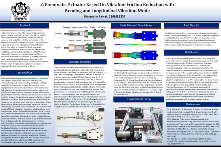 Poster - Pneumatic Actuators | PDF | Piezoelectricity | Actuator