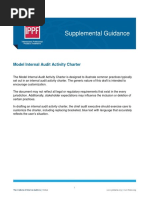 (IIA) IPPF 2024 - Model Internal Audit Charter Tool | PDF | Internal ...