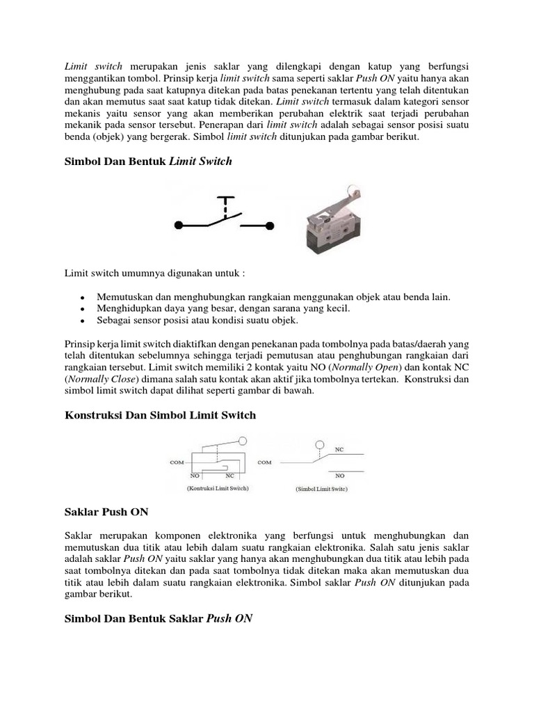 Limit Switch | PDF