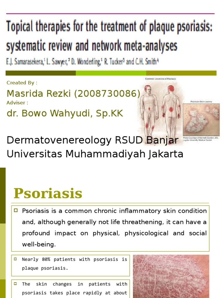 Topical Therapies For The Treatment of Plaque Psoriasis | PDF ...