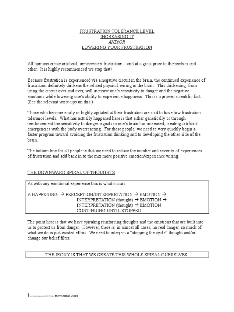 Frustration | PDF | Anger | Emotions