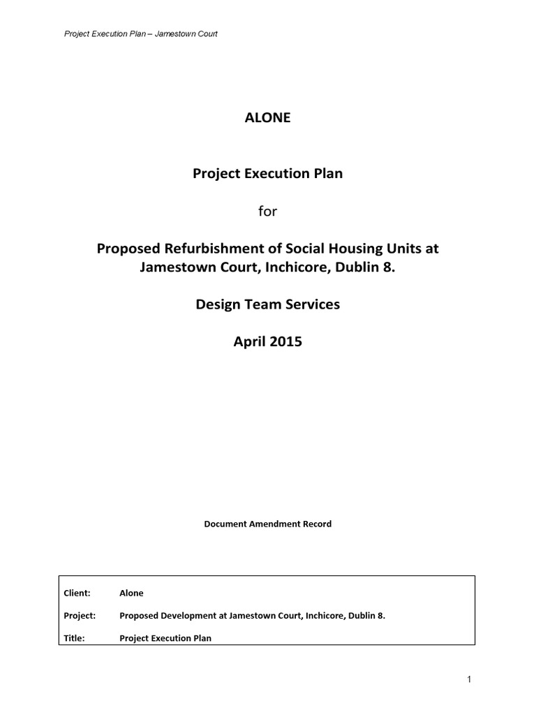 Project Execution Plan | PDF | Architect | Specification (Technical Standard)