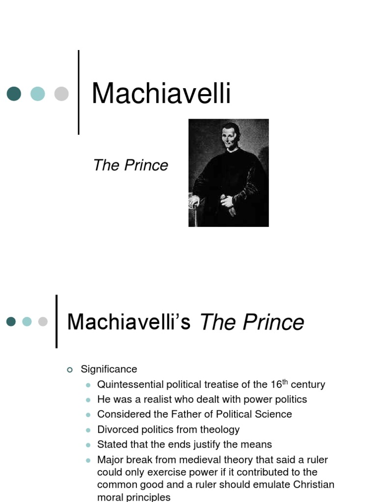 Machiavelli | PDF | The Prince | Niccolò Machiavelli