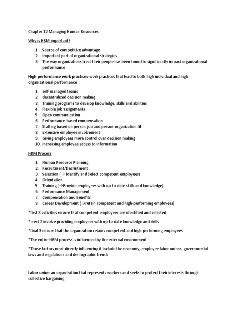 High-Performance Work Practices-Work Practices That Lead To Both High ...