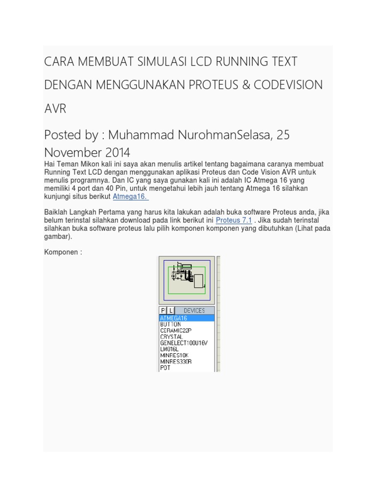 Simulasi Running Text | PDF Simulasi Running Text | PDF