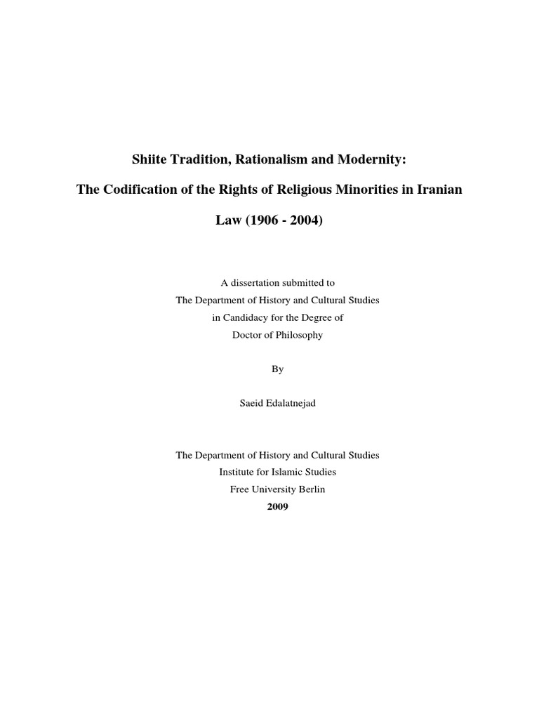 Shiite Tradition and Modernism | PDF | Shia Islam | Abrahamic Religions