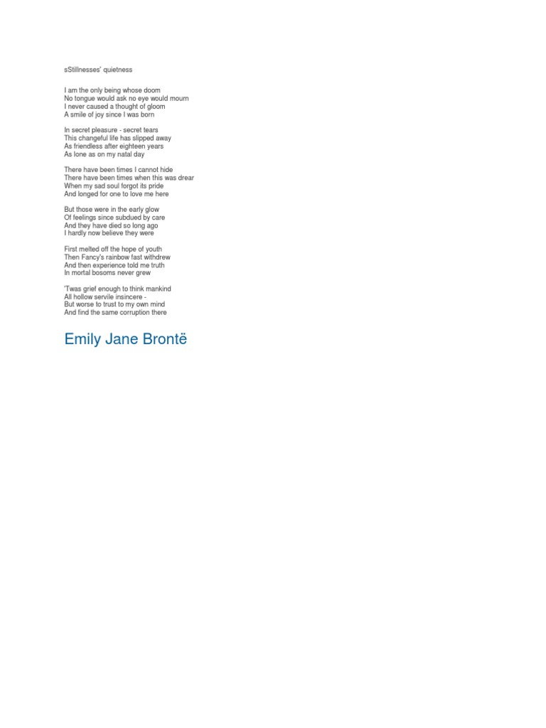 Poeemsss Bronte | PDF
