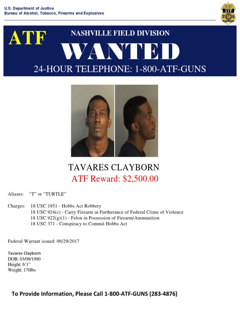 ATF - Wanted Poster | PDF