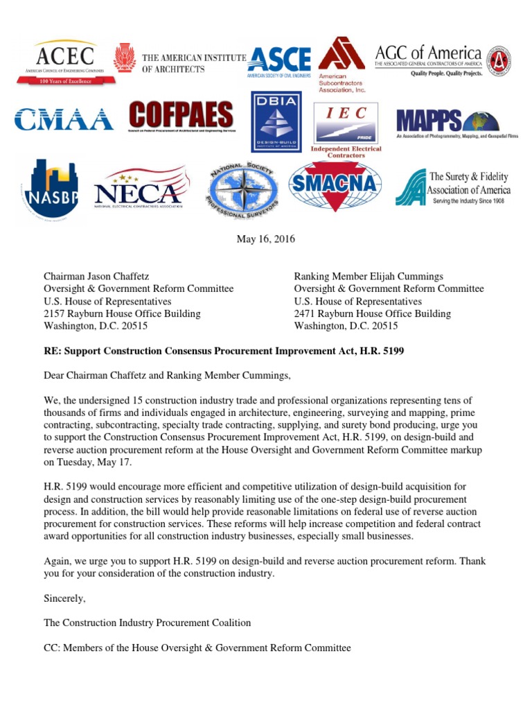 Coalition Letter Re HR 5199 Ogr Markup 5 17 16 | PDF