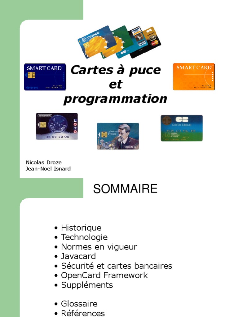 Cartepuce | PDF | Carte à puce | Java (Langage de programmation)