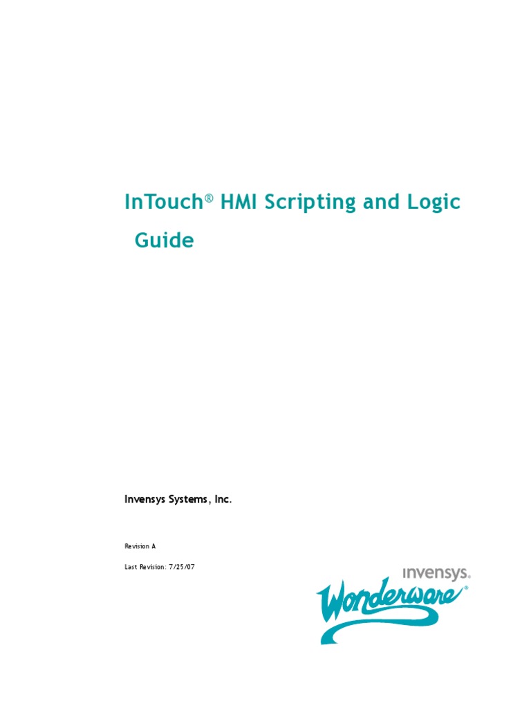 Intouch Script & Logic PDF | PDF
