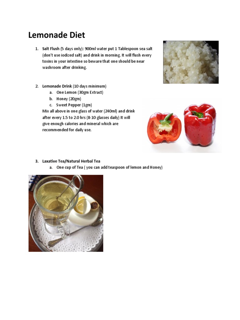 Lemonade Diet: 3. Laxative Tea/Natural Herbal Tea | PDF