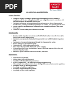 Production Filling Operator Job Description | PDF | Business