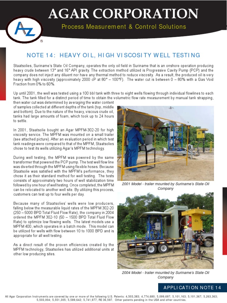 Appl 14 Agar Heavy Oil Well Testing | PDF | Oils | Petroleum