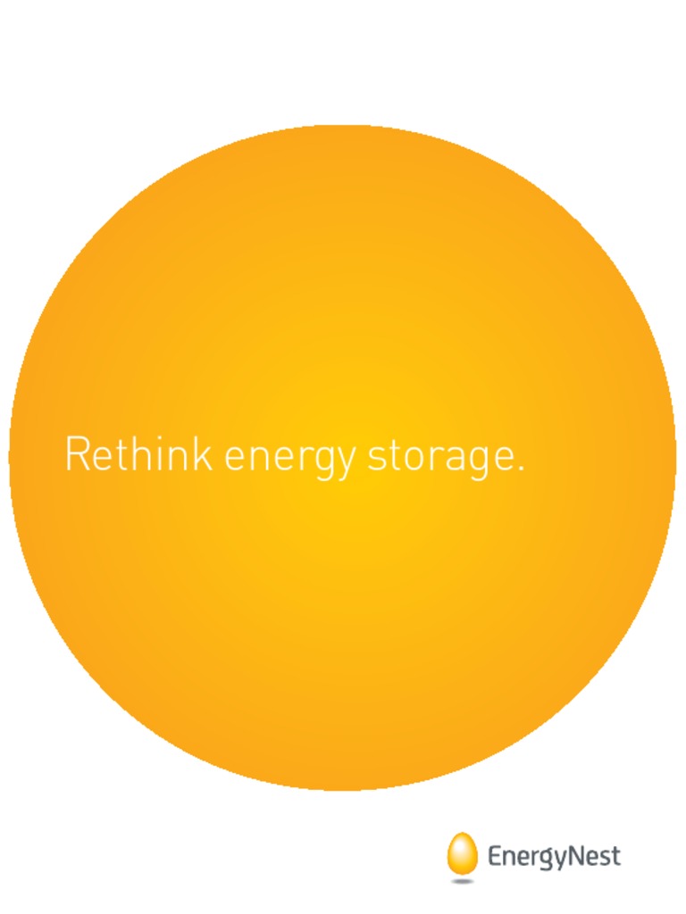 EnergyNest Brochure | PDF | Energy Storage | Steam