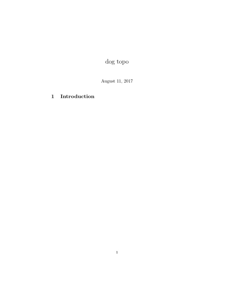 Dog Topo | PDF