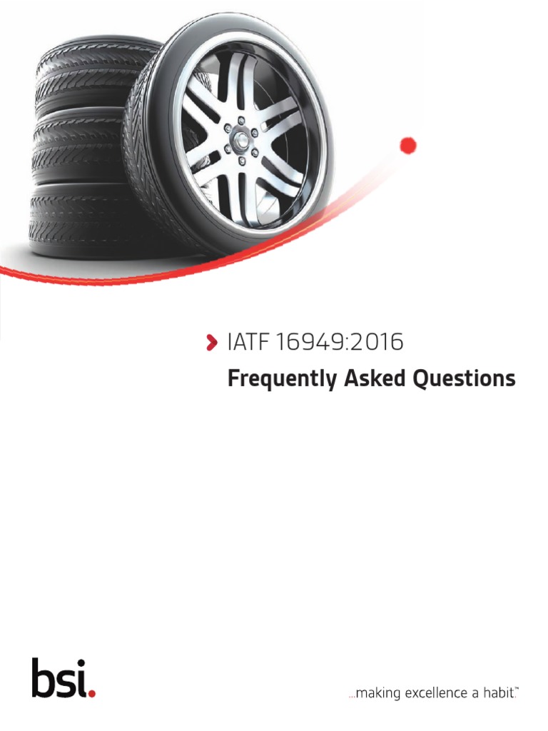 Bsi Iatf 16949 Faq | PDF | Iso 9000 | Audit