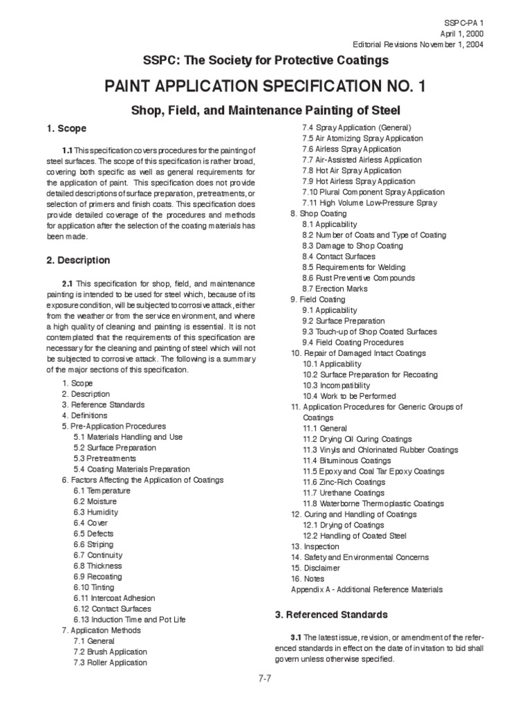 SSPC - PA2 PDF | PDF | Paint | Corrosion