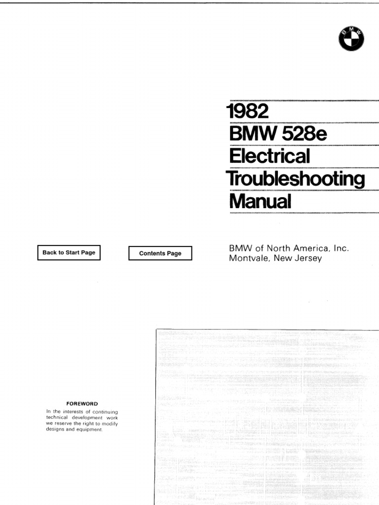 1982 BMW E528 Electrical Troubleshooting Manual PDF | PDF | Computing ...