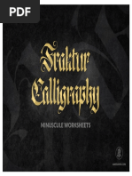 Fraktur Caligraphy Practice Sheets Sample | PDF | Letter Case | Writing