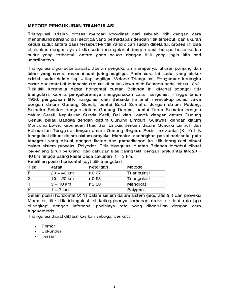 Metode Triangulasi | PDF