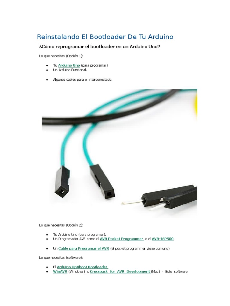 Reinstalando El Bootloader de Tu Arduino | PDF | Arduino | Archivo de ...