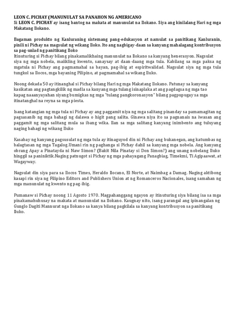 Leon C. Pichay | PDF