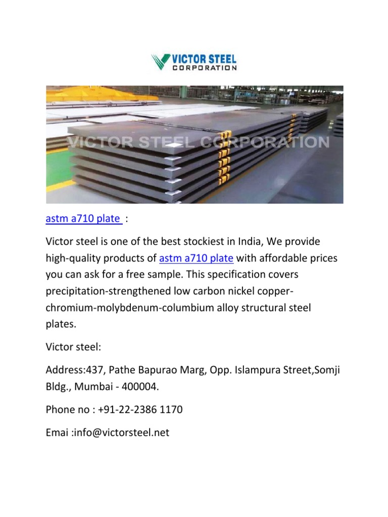 Astm A710 Plate | PDF