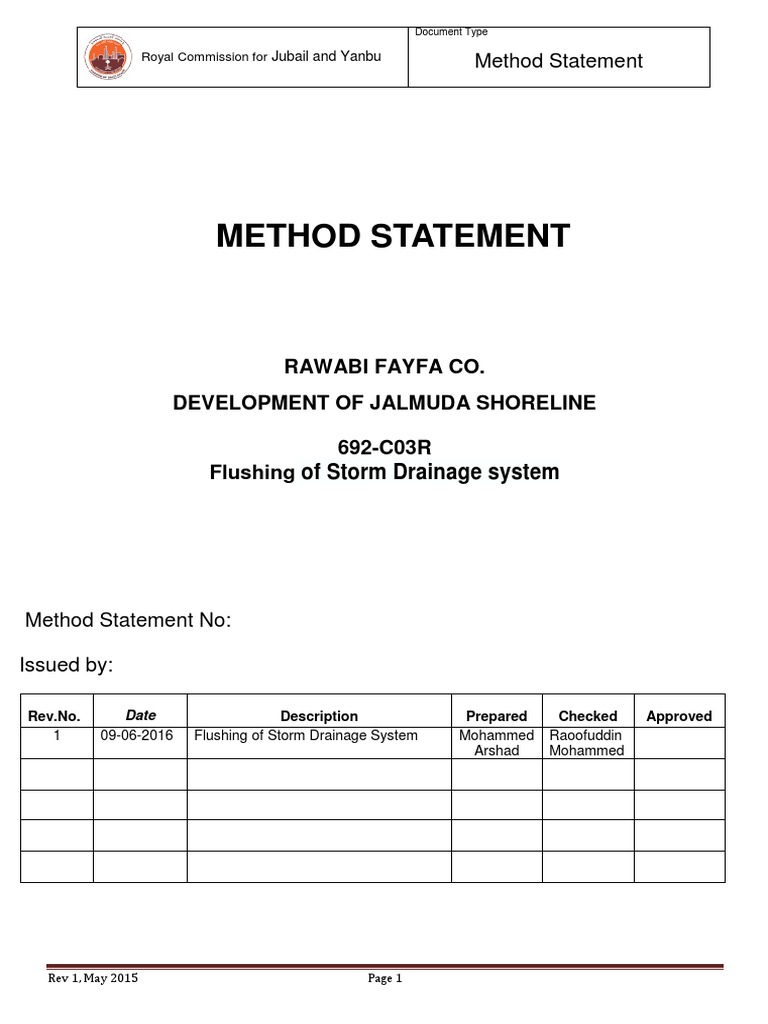 4.storm Drainage MS (RPM) | PDF | Quality Assurance | Pipe (Fluid ...