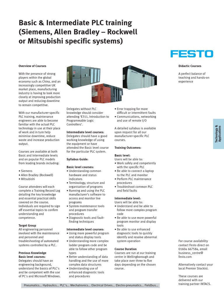 Basic and Intermediate PLC Training | PDF | Troubleshooting | Siemens