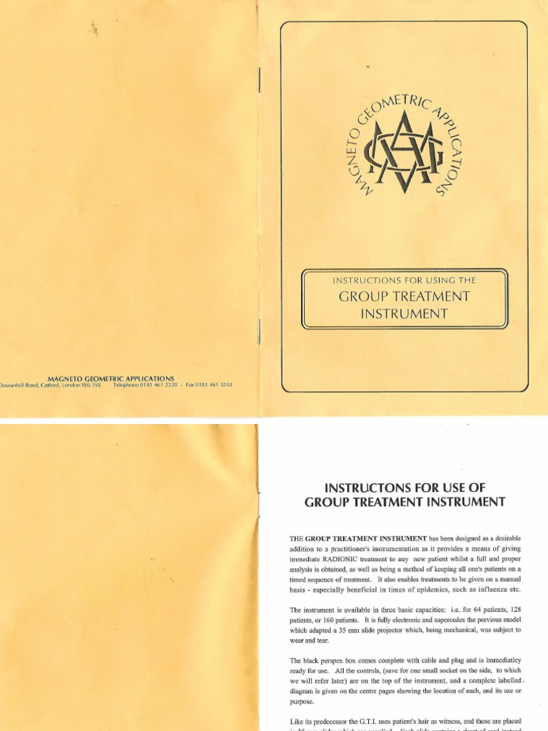 Rae Group Treatment Instrument | PDF