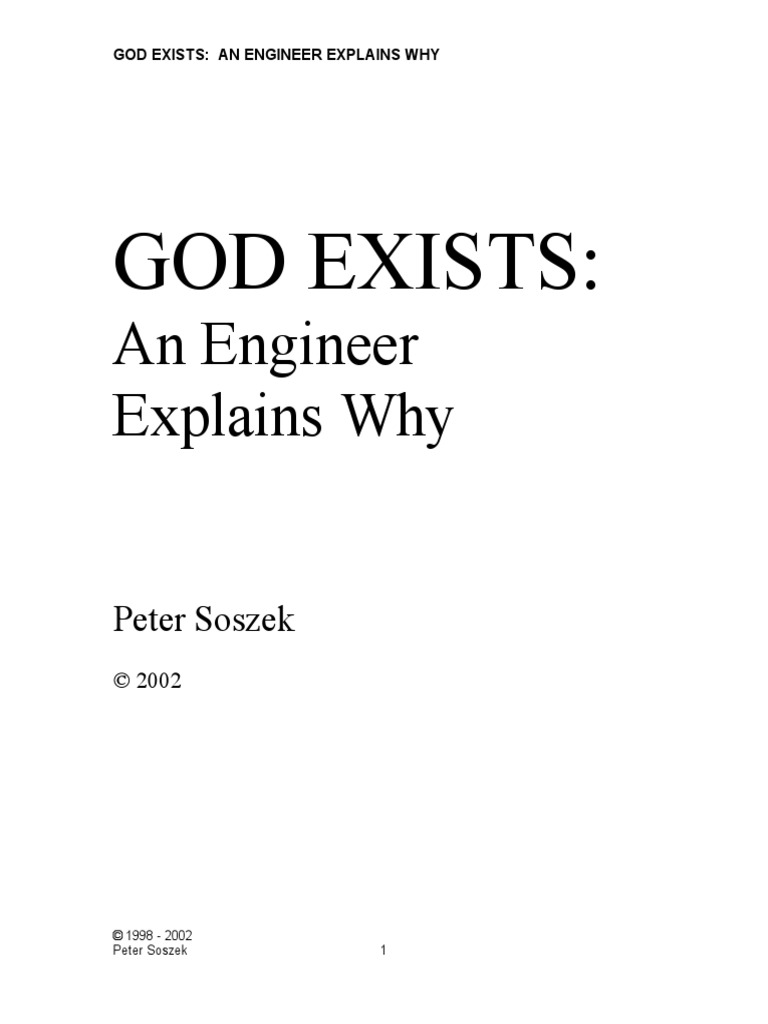 God Exists - An Engineer Explains Why | PDF | Stars | Entropy