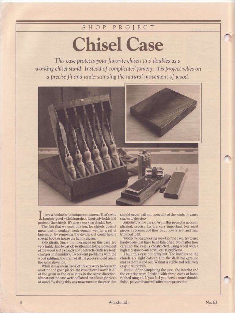 Chisel Case | PDF | Woodworking | Industrial Processes