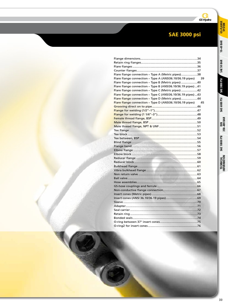 Hydraulic Flange Systems Guide | PDF | Galvanization | Pipe (Fluid ...