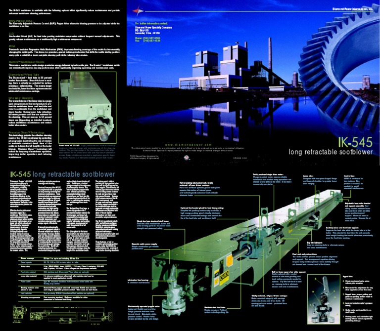 Long Retractable Sootblower: EAPC Poppet Valve | PDF | Valve | Gear
