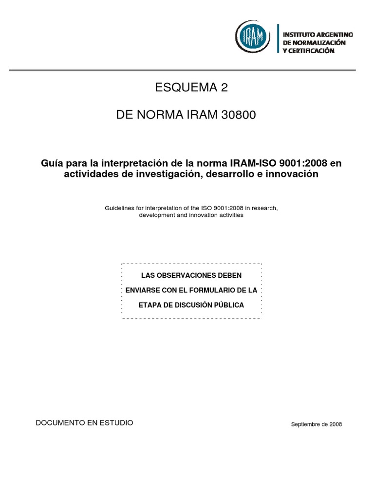 Guia Sobre Iram Iso PDF | PDF | Gestión de la calidad | Calidad (comercial)
