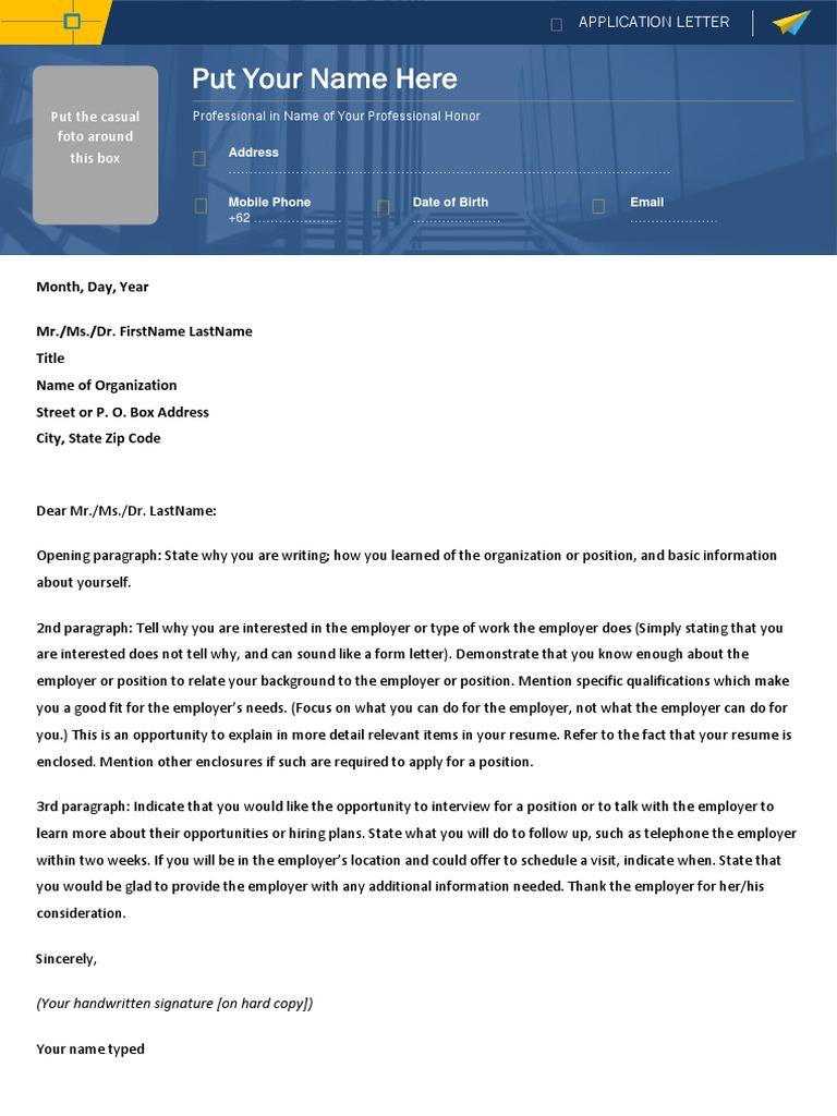 Creativa21 - Application Letter | PDF