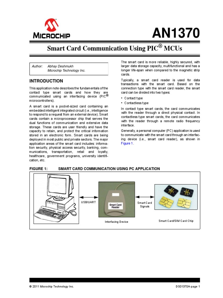 Smart Card Communication Using PIC® MCUs.pdf | PDF