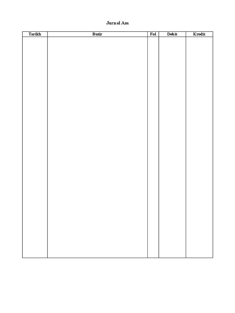 Buku Tunai, Pulangan Belian, Jurnal | PDF