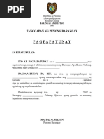 Letter Request Tagalog | PDF