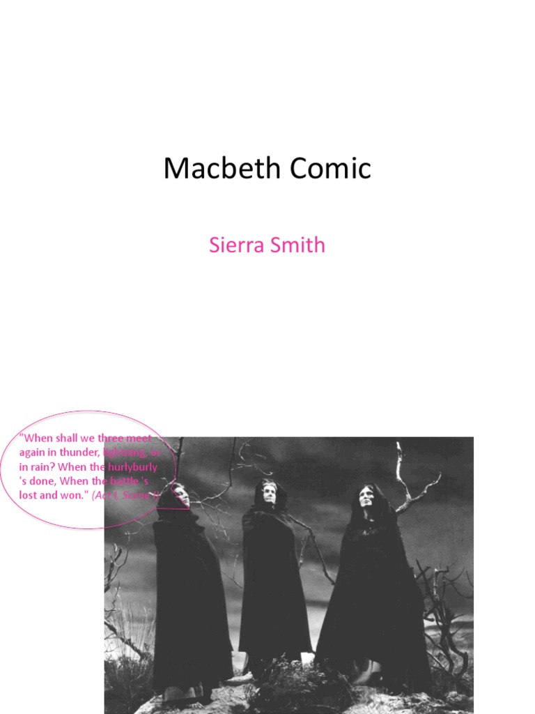 Macbeth Comic Summary and Analysis | PDF