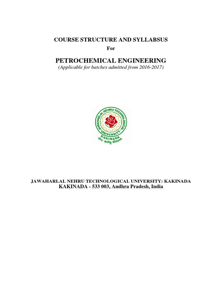 Petrochemical Engineering R16-Syllabus | PDF | Pointer (Computer Programming) | Biodiversity