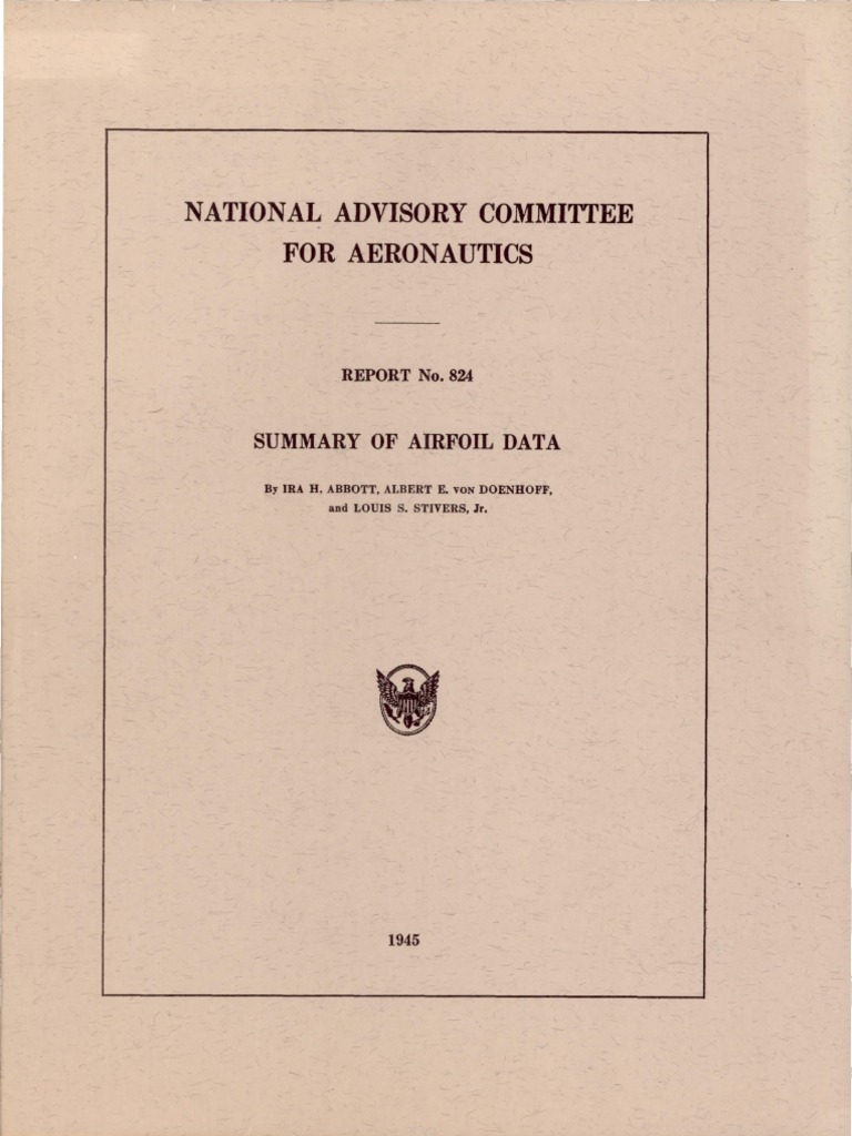 Naca Airfoil Test Data Naca 33 PDF | PDF | Airfoil | Lift (Force)