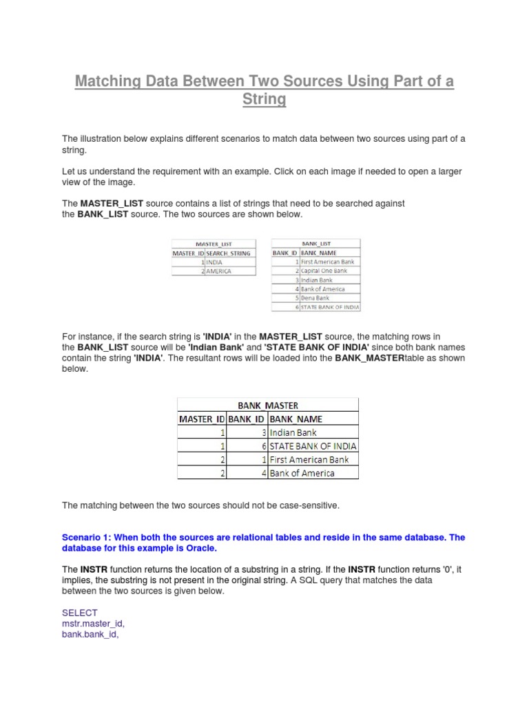 Informatica PowerCenter Scenario-II | PDF | Sql | Data Management Software