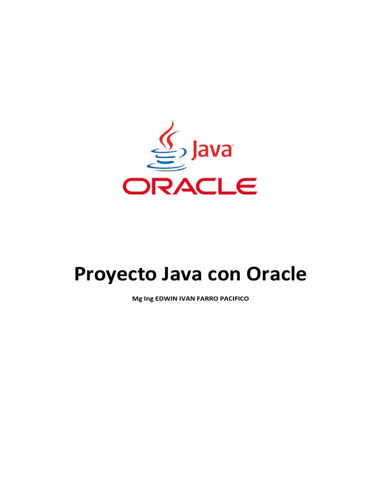 Proyecto Java Con Oracle | PDF | Informática | Tecnología