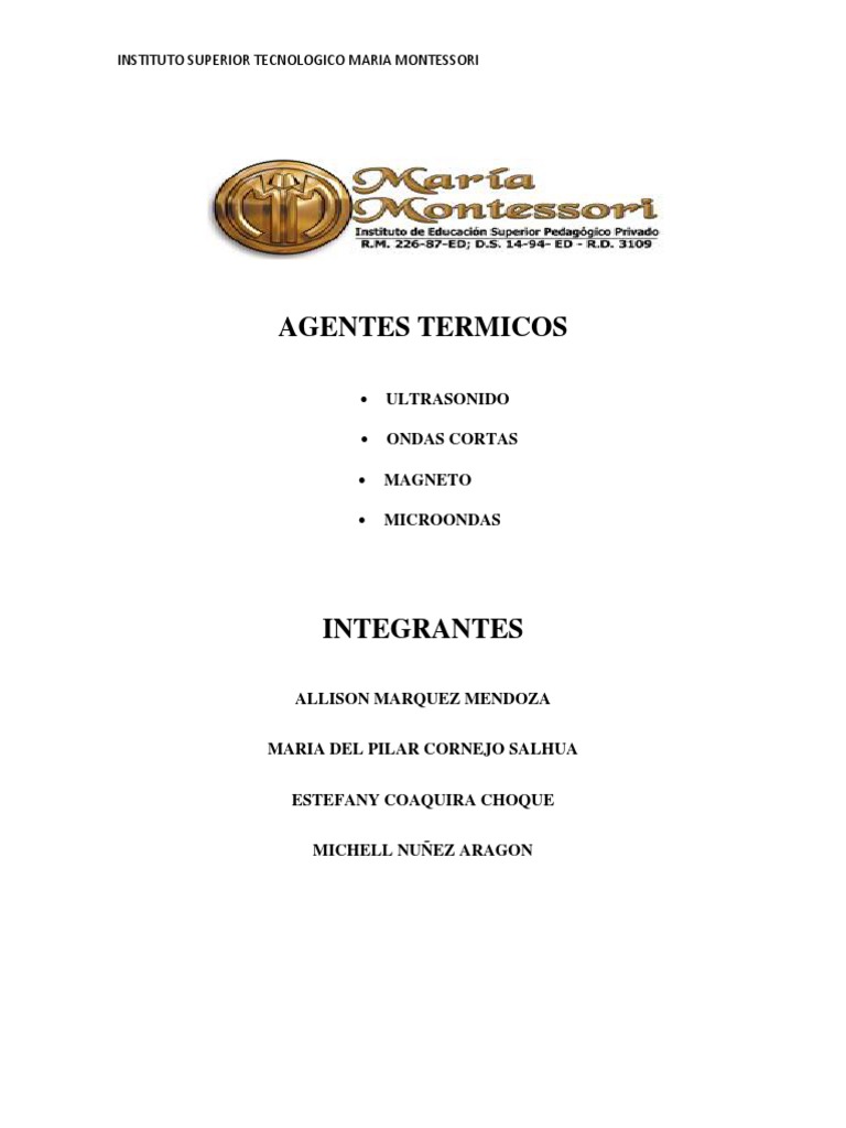 Agentes Termicos Completo | PDF | Medicamentos con receta | Ultrasonido