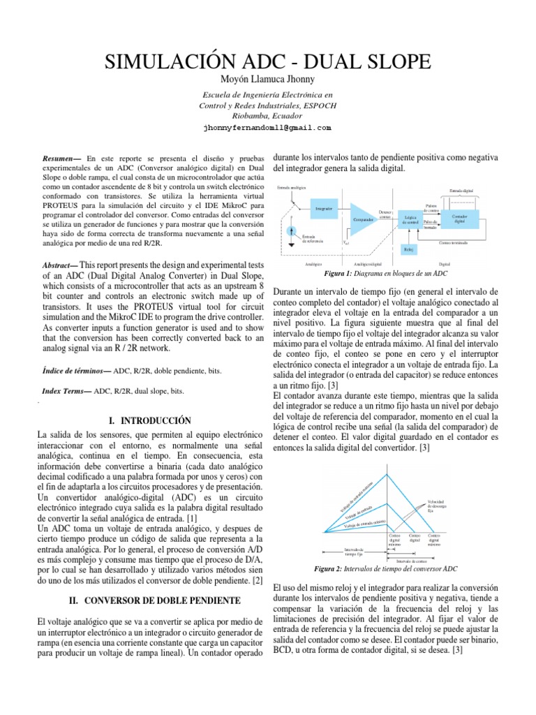 ADC Dual Slope | Descargar gratis PDF | Conversor analógico a digital ...