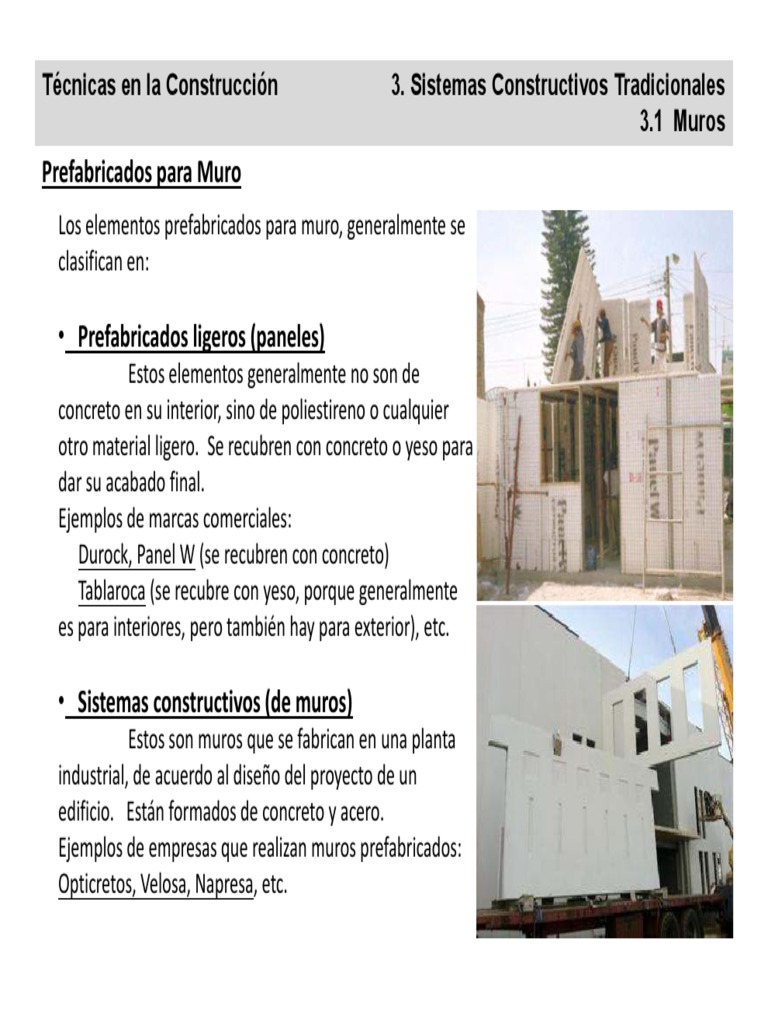Clase 3p 3abr Sist Const - Muros 2 PDF | PDF | Paneles de yeso | edificio