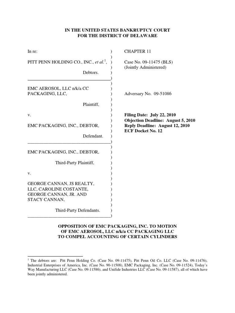 Adversary Proceeding With George Cannan | PDF | Security Interest ...